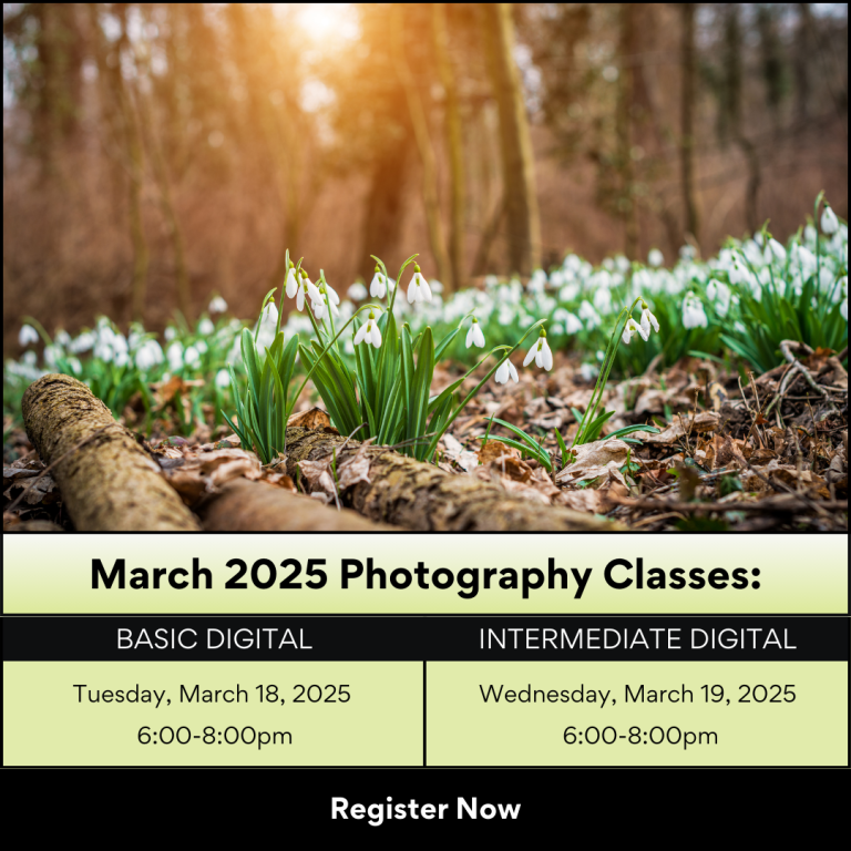 March Photography Classes - Upcoming Schedule - Bergen County Camera Blog